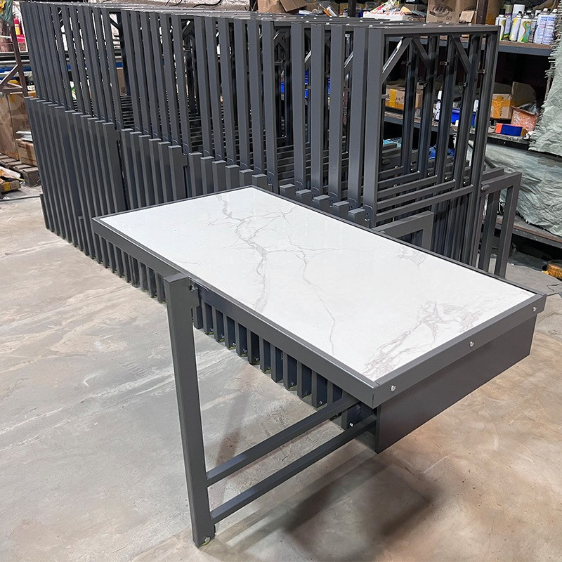 800 X 2400mm Porcelain Rotating Display Stand Slab Pull Out Tile ...